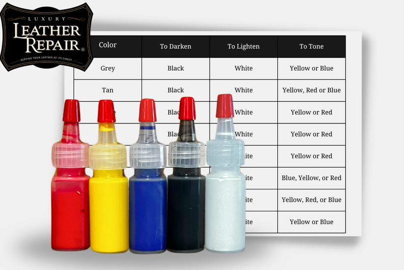 Leather and Vinyl Dye Color Adjusting Kit – Auto Leather Dye